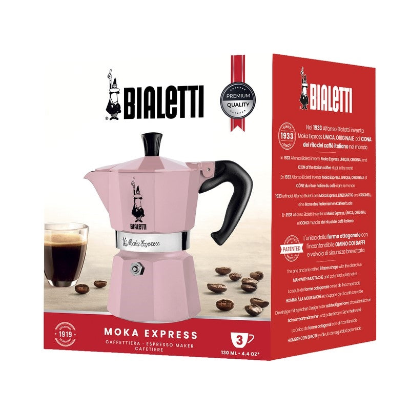Bialetti Moka Express Candy Pink - 3 Cups – Buongiorno Coffee