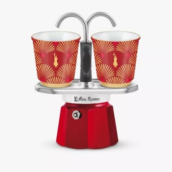 Bialetti Mini Express Red Deco Glamour - 2 Cups – Buongiorno Coffee